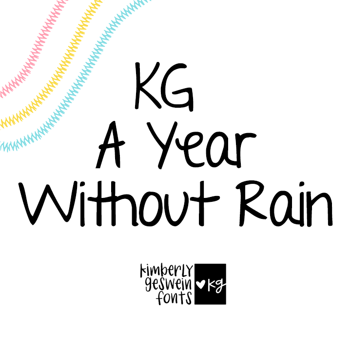 A Year Without Rain Font