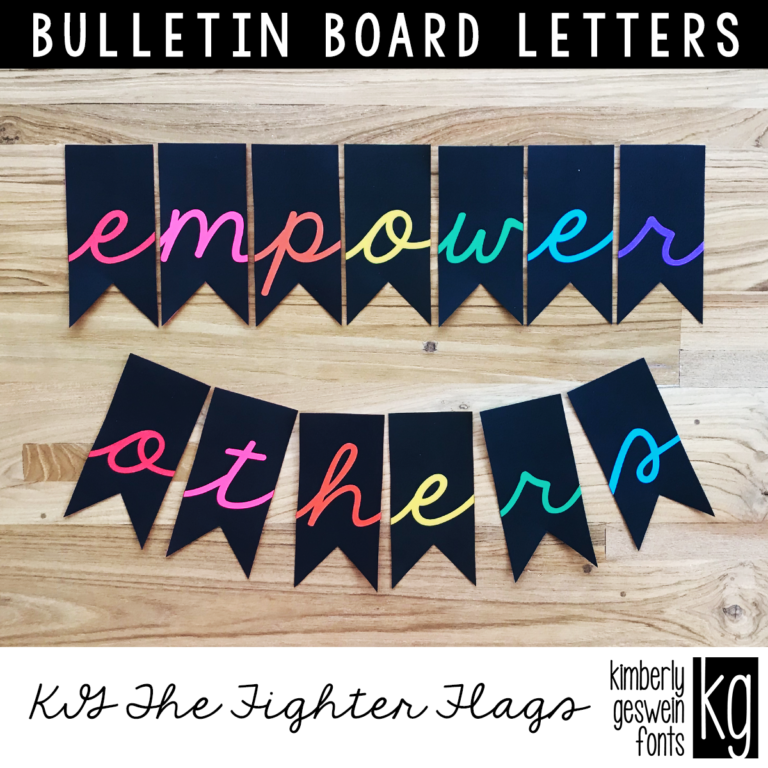 Bulletin Board Letters - Kimberly Geswein Fonts